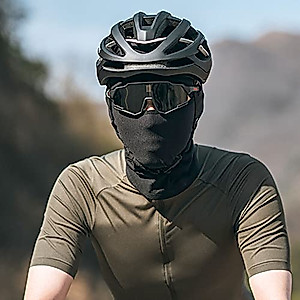 Face Mask Balaclava UV Protection Ski Black Mask for Men Women Sun Hood Cycling Climbing Running Hiking Outdoor Sport (Short)