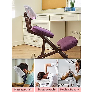 Disposable Face Cradle Covers, Kalolary Ultra Soft Non-Sticking Flat Face Rest Cover White Headrest Covers for Massage Tables, Chairs and Spa Bed (500pcs)