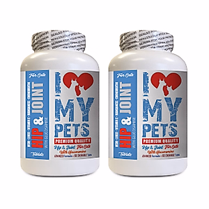 I LOVE MY PETS LLC cat Joint Support - CAT Hip and Joint Support - Best Strong Formula - glucosamine chondroitin for Cats - 240 Treats (2 Bottles)