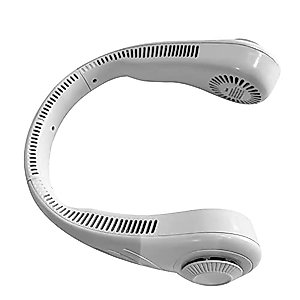 TECKEEN Personal Air Cooler Neck Fan Bladeless USB Rechargeable Hands-Free Fan for Women Men Office