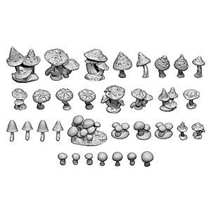 Green Stuff World for Models and Miniatures - Wild Mushrooms 11608