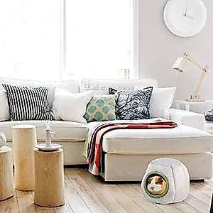 Guinea Pig Bed Hamster House Bed Hamster Beds Small Pet House Pet Winter House Hedgehog Hideout Winter Warm Hamster Nest Washable Small Animal House