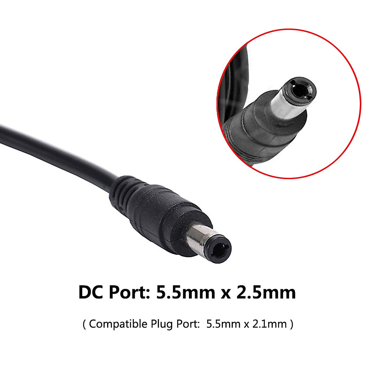 24V 1A Power Adapter Supply - AC to DC 24 Volt 1000mA 500mA Available 5.5x2.5mm-2.1mm Tip 24V/1A 24W for Oil Diffuser Humidifier WiFi Camera, GPS, Webcam, Router (3.6Ft Cable)