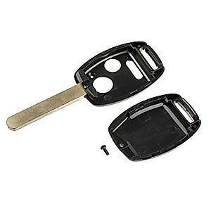 Key Fob Keyless Entry Remote Shell Case & Pad fits Honda 2010-2011 Accord Crosstour / 2006-2011 Civic / 2007-2013 CR-V / 2011-2015 CR-Z / 2009-2013 Fit / 2011-2014 Odyssey