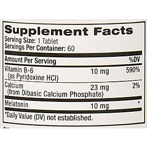 Natrol Advanced Sleep Melatonin Tablets, Maximum Strength 10 mg 60 ea (Pack of 8)