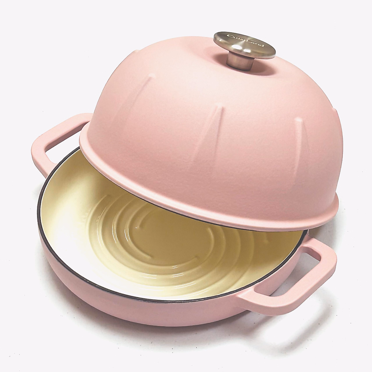 Cuisiland Enameled Cast Iron Round Bread Oven with 10-inch Diameter, 5-Quart Capacity, Handle for Cooking, Baking, Roasting, Stewing, and Braising, Suitable for Stoves, Ovens, and Grills