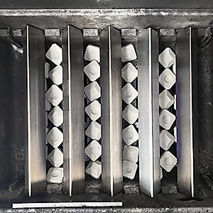 Hongso CRCB48 Ceramic Briquettes Grill Bricks Replacement for Lynx L27, L30, L30PSP, L36, L42, L54, L5430, L54PS, LBQ27, LBQ36 and Other Gas Grill, 48-Piece Barbecue Briquettes Gas Grill Stones