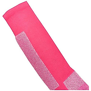 thorlos unisex adult Sl Thin Cushion Over the Calf Skiing Socks, Schuss Pink, Medium US
