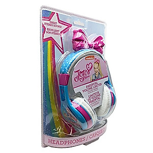 eKids JoJo Siwa Headphones for Kids, Volume Limited Headphones with Parental Controls, Childrens Headphones for School, Home, Travel, Designed for Fans of JoJo Siwa Gifts for Girls