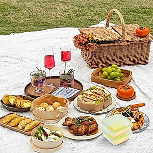 Akamino 4 Pack Sliced Cheese Container for Fridge, Butter Block Cheese slicer Holder with Lids, Airtight Plastic Storage Box for Keeps Deli Cheese Fresh Longer