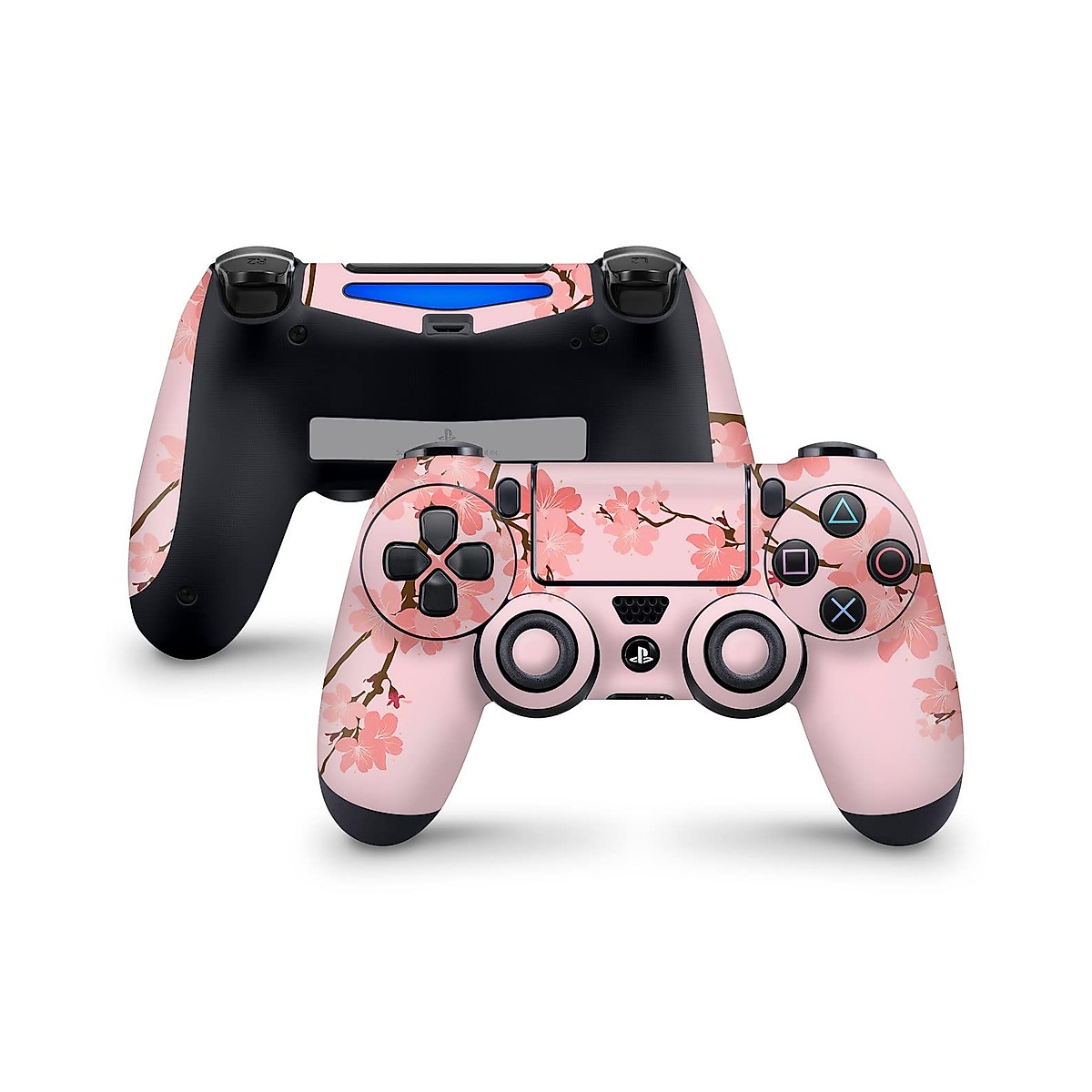 ZOOMHITSKINS Compatible with PS4 Controller Skin, Sakura Japan Flower Cherry Blossom Floret Sakura, Durable, 3M Vinyl, Made in The USA