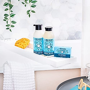 Mrs. Meyer's Moisturizing Body Wash for Women and Men, Biodegradable Shower Gel Formula Made with Essential Oils, Rain Water, 16 oz Bottle, Pack of 3