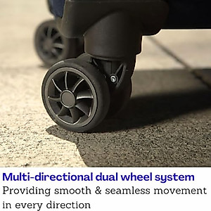 Skyway Epic Softside Large Checked Luggage - Lightweight Suitcase with Wheels | TSA Approved Travel Bag | Spinner Suitcase | Large Luggage Set with Telescoping Handle, 28 inch, Surf Blue