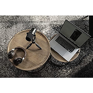 Shure MV7 USB Microphone with Tripod, for Podcasting, Recording, Streaming & Gaming, Built-in Headphone Output, All Metal USB/XLR Dynamic Mic, Voice-Isolating Technology, TeamSpeak Certified - Black