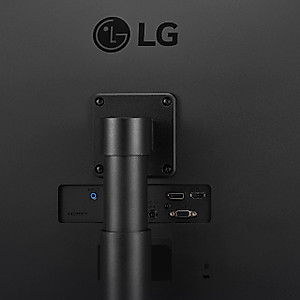 LG FHD (1920 x 1080) 27 Inch Computer Monitor, IPS, AMD FreeSync, 3-Side Borderless Design, Tilt/Height Adjustable Stand, 75Hz, 5ms, OnScreen Control, HDMI, DisplayPort, D-Sub, 27MP450-B, Black