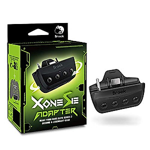 Brook Xone SE Adapter - Type C Version, for XB Elite Series 2 and XB X/S Controllers on XB X/S, Switch, PS4 Gaming Consoles and PC(XID), Supports Motion Control, Turbo, Remap, Audio Function
