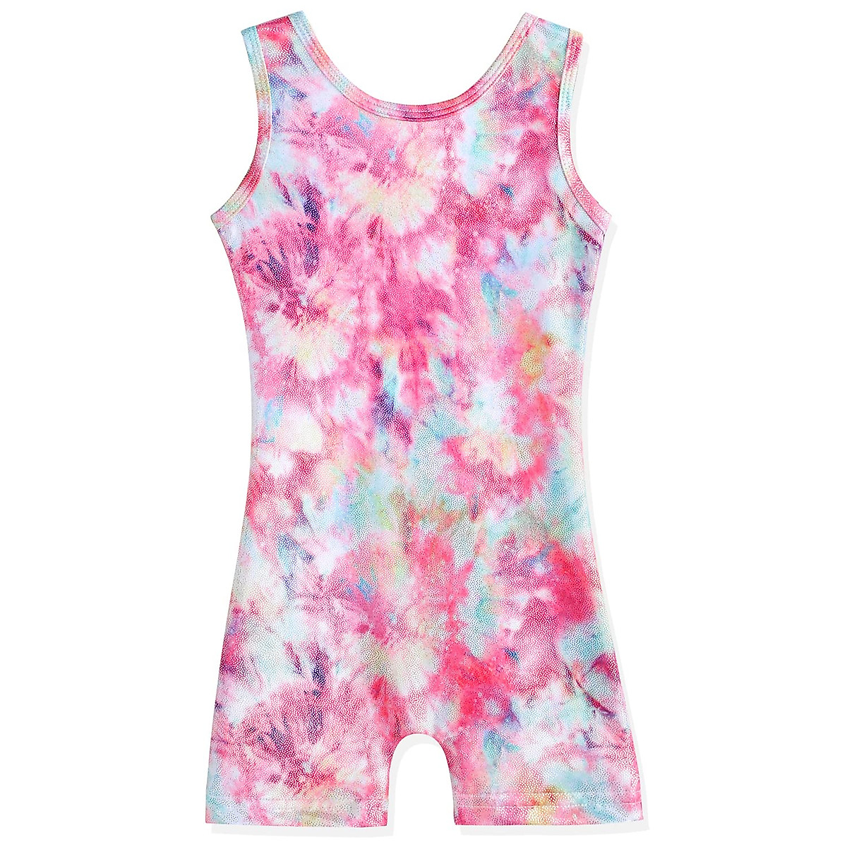 HOZIY Toddler Leotards for Girls Gymnastics Baby Girl Outfit 12-18 18-24 Months Hot Pink Colorful Tie Dye Sparkly Clothing Apparel