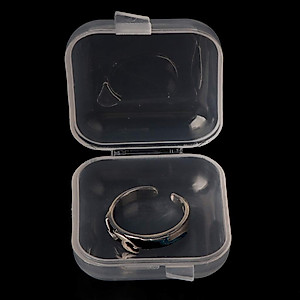 Diarypiece 20 Pcs/set Plastic Jewelry Box Organizer Storage Cases, Mini Clear Bead Container