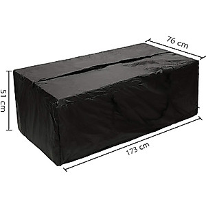 Patio Cushion Storage Bag 68” L x 30” W x 20” H, Waterproof Outdoor Cushion Furniture Storage Bag, Patio Cushion Cover Bag with Handle and Zipper, Extra Large Christmas Tree Storage Bag for Home