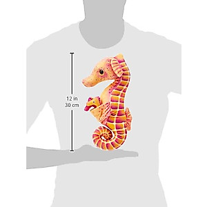 Wild Republic Seahorse Plush, Stuffed Animal, Plush Toy, Gifts for Kids, w/ babies 11.5 inches, Multicolor, 12"