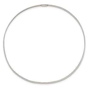 IceCarats 925 Sterling Silver 3mm Slip On Bangle Bracelet