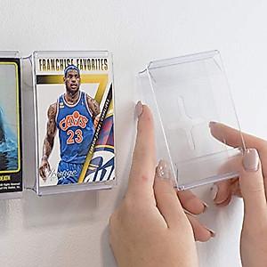 CollectorMount Photo Mount 1 Pack, Clear Picture Frame, Wall Mount or Shelf Stand, Vertical or Horizontal, 2.5” x 3.5”