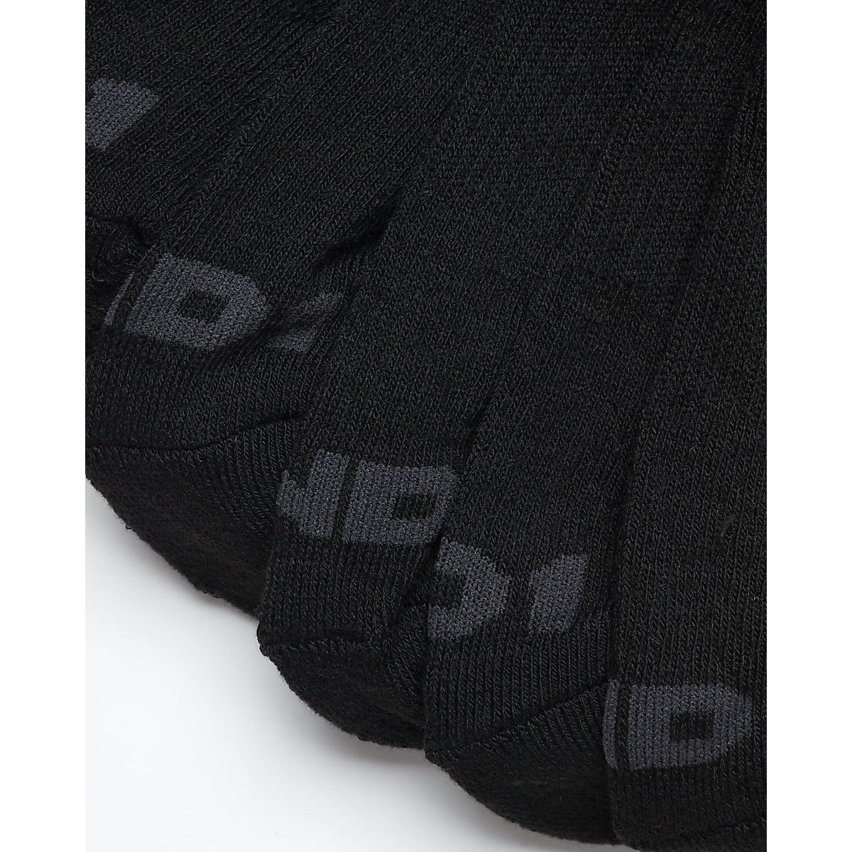 AND1 Boys' Socks - Athletic Cushion Quarter Cut Socks (8 Pack), Size Small-Medium, Solid Black