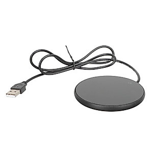UPKOCH 1 Pc Coffee Tea Cup Warmer Heater for Desk, Coffee Tea Warmer for Cups and Mugs, with Auto Off Using USB Plug Option Black