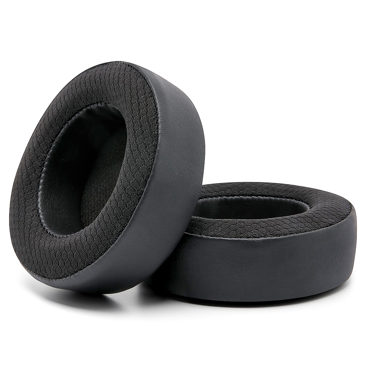 WC Freeze Virtuoso - Hybrid Fabric Cooling Gel Replacement Earpads for Corsair Virtuoso Gaming Headset, Made by Wicked Cushions, Improved Durability, Thickness and Sound Isolation | Black