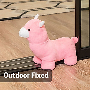 SWISSELITE Cute Decorative Weighted Door Stopper for Home and Office Compact Animals Décor Door Stopper with Soft Fabric