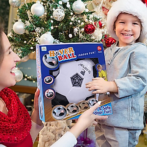 2 Pcs Hover Soccer Toys Set, Boys Gift Idea for Age 6 7 8 9 10 11 12 Years Old, Teen Boys World Cup Christmas Easter Stuffers Valentine Holiday Birthday Present Ball Toy