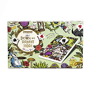 Professor PUZZLE Down The Rabbit Hole - Alice in Wonderland Themed Corn Hole Game/Bean Bag Toss Game