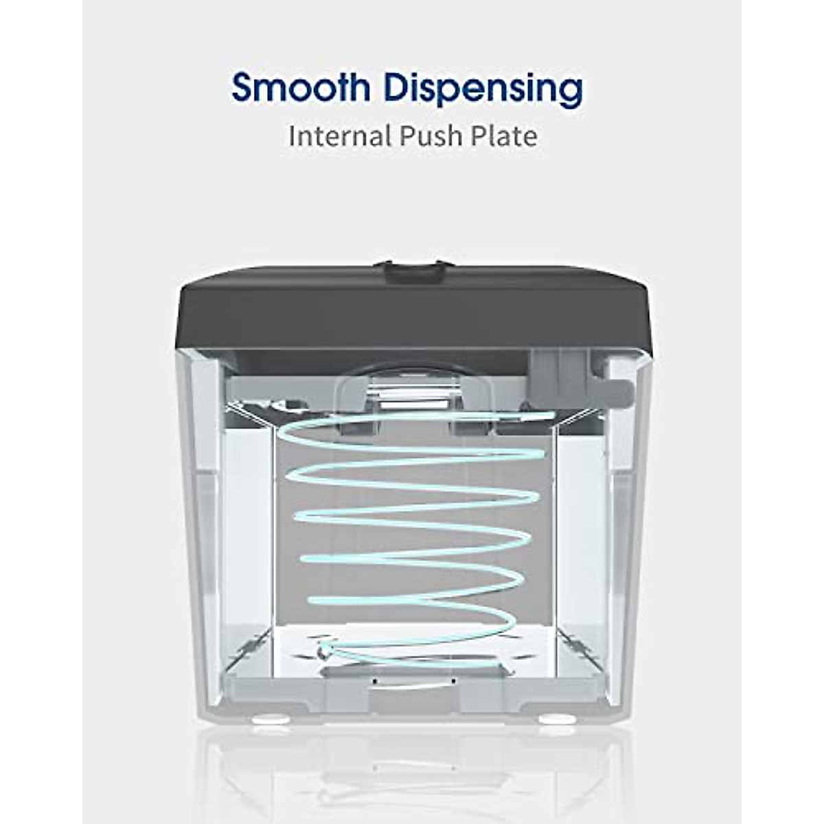 Tabletop Napkin Dispenser, Commercial Paper Napkin Dispensers, Black, 8" x 6.1" x 6.5", CHUANGDIAN