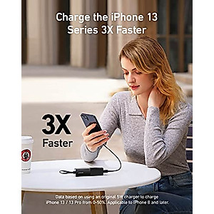 Anker Portable Charger, 511 Power Bank (PowerCore Fusion 5K), 2-in-1 Hybrid Charger, 5,000mAh 20W Power Delivery for iPhone 14/13, Samsung S22/S21, Google Pixel, Apple Watch, AirPods, and More