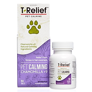 MediNatura T-Relief Pet Arthritis Pain Relief 90ct Tablets, T-Relief Pet Pain Relief 90ct Tablets and T-Relief Pet Calming with Chamomile 90ct Tablets Bundle