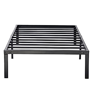 zizin Bed Frame Platform Base 14 Inch with Storage/Heavy Duty Metal Beds Frames/Easy Assembly/Noise-Free/No Box Spring Needed (Twin)