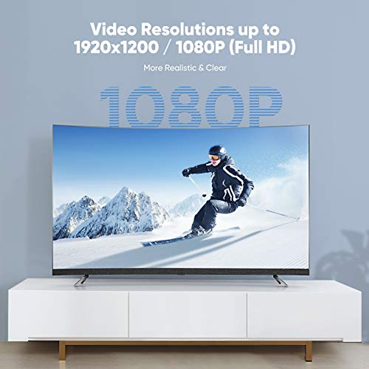 DisplayPort to DVI Cable 6ft, Capshi DVI to DisplayPort Adapter Male to Male,Gold-Plated DVI to DP Cable -Nylon Braided DVI Cables Compatible with Lenovo, Dell, HP, Monitor, and Other Brand