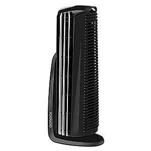Vornado Duo Small Room Tower Air Circulator Fan, Black, 14 In.