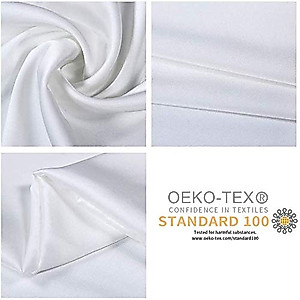 Jocoku 100% Mulberry Silk Pillowcases Set of 2 for Hair and Skin and Super Soft and Breathable King Size Nature Silk Pillowcases (King, White)