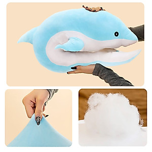 Dolphin Stuffed Animals Plush Pillow Super Soft Sea Animal Plush Toys Dolls for Boys Girls Sleeping Cushion Gift (100cm/39.37in, Pink)