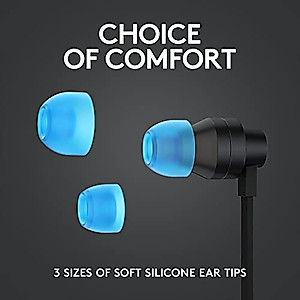 Logitech G333 Gaming Earphones with Dual Audio Drivers, in-line mic and Volume Control, Compatible with PC/PS/Xbox/Nintendo/Mobile with 3.5mm Aux or USB-C Port - Black