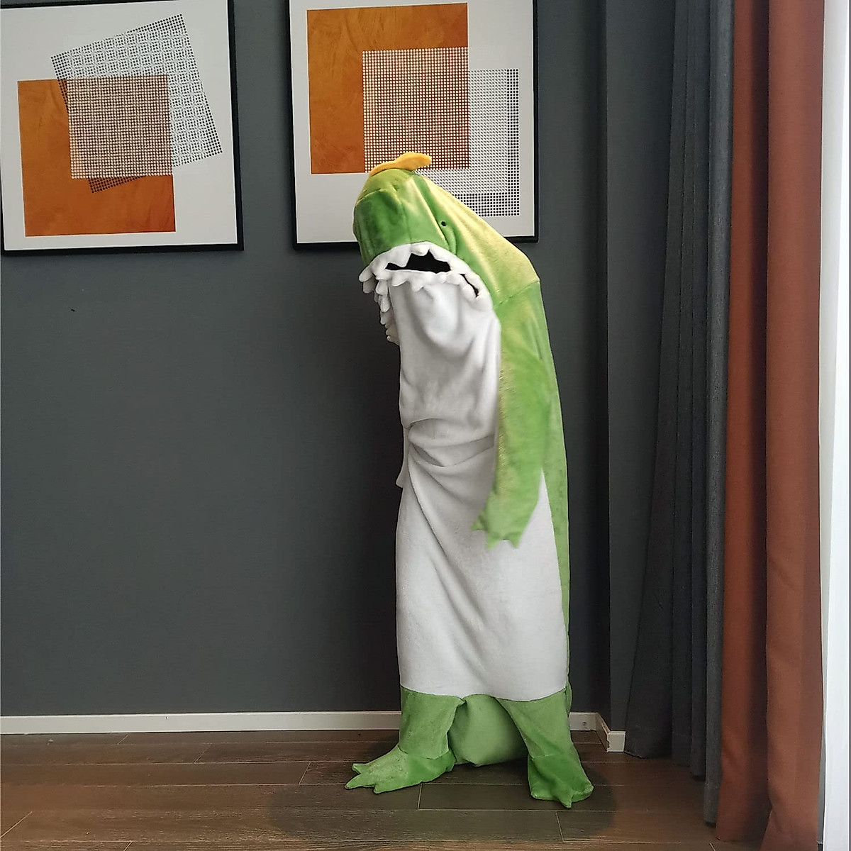 SunBritly Wearable Dinosaur Blanket Hoodie Animal Sleeping Bags for Kids Adult Soft Cozy Dinosaur Gifts(M fit for Height 4'3"-5'3",Cosplay Dinosaur)