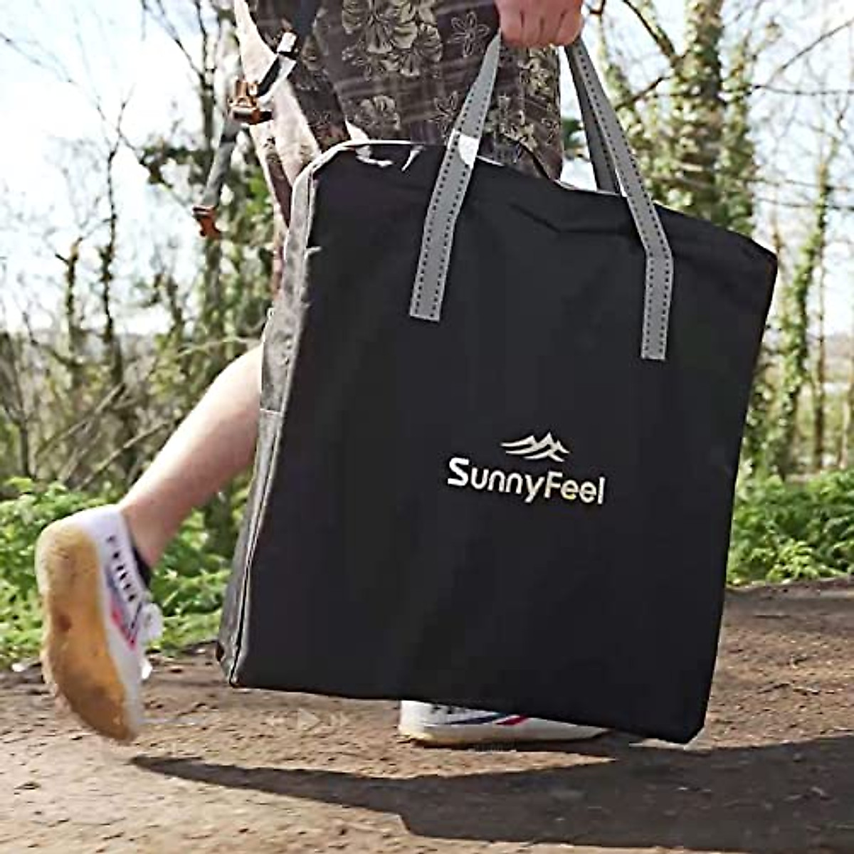 SUNNYFEEL Oversized Camping Directors Chair 2 Pack, Portable Folding Lawn Chairs for Adults Heavy Duty with Side Table,Pocket for Beach, Fishing,Picnic,Concert Outdoor, Foldable Camp Chairs