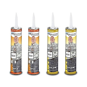 Dicor 501LSW-1 Self-Leveling White Lap Sealant, 2 Pack and Dicor 551LSW-1 Non-Sag White Lap Sealant, 2 Pack (4 Tubes Total)