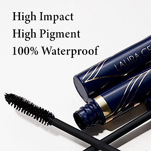 LAURA GELLER NEW YORK Always There Waterproof Lengthening Mascara in Black | Long-Lasting Mascara for Volume and Length