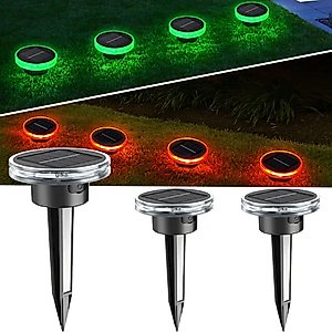TIJNN Solar Humidity Test Lights -2 Pack, Soil Moisture Monitoring, Automatic Switch IP65 Waterproof Sealing Structure, Suitable for Garden Landscape Decoration Buried Path Lights