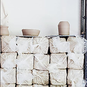 Deouss Mid High Fire White Stoneware Clay for Pottery;Mid Fire Cone 5-7;Ideal for Wheel Throwing,Hand Building,Sculpting;Great for All Skill Levels;Whiteware Clay- Pottery Clay Fires White;5 lbs