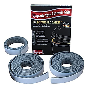 High-Que Gold Standard Nomex and Kevlar Gasket, Replacement for Kamado Joe Classic Grill High-Heat 12' Gasket Seal, 2-Year Warranty, Made in USA