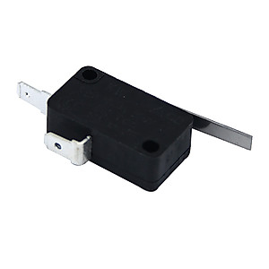 2 Packs SZM-V01-2FA-33 Refrigerator Dispenser Switch Compatible with LG Refrigerator 6600JB3001C 6600JB3001E PS3529276 PS8259956 WR23X10171 WR23X10224,Terminal Width 3/16'' (Normally Open) -Black