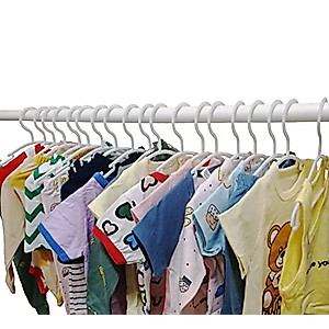 MOBU Baby Hangers for Closet Infant Clothes Hangers Pack of 40 Babies Clothes Hangers for Baby Clothes (White)